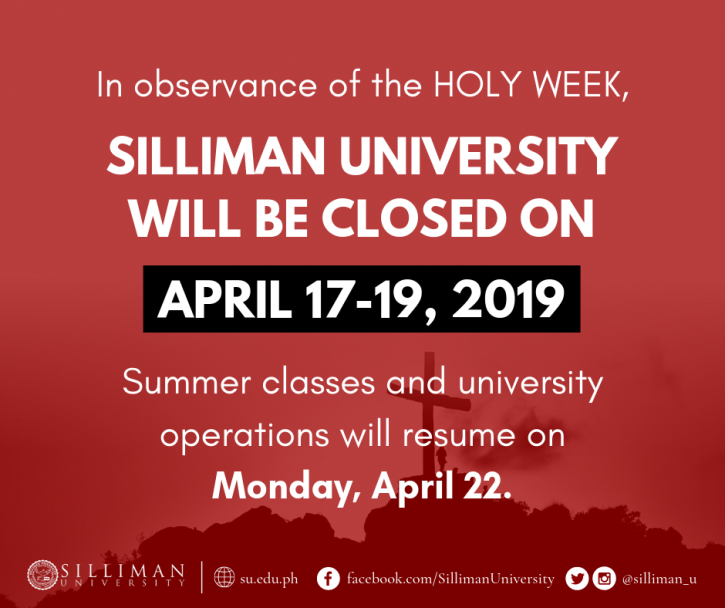 Observance of the Holy Week | Silliman University