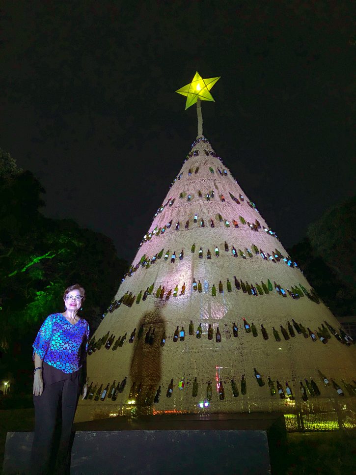 SU sets up eco-friendly Christmas tree | Silliman University
