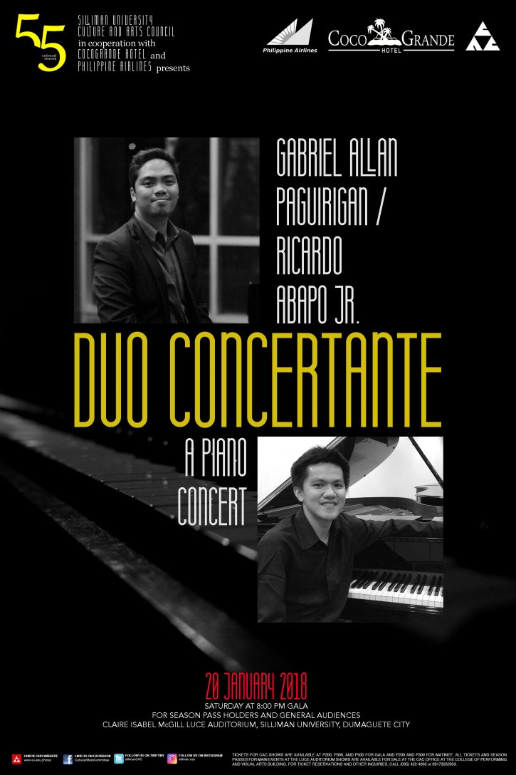 Duo Concertante Piano Concert | Silliman University