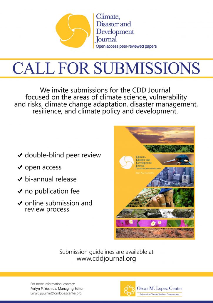 Call for Submissions for the CDD Journal | Silliman University