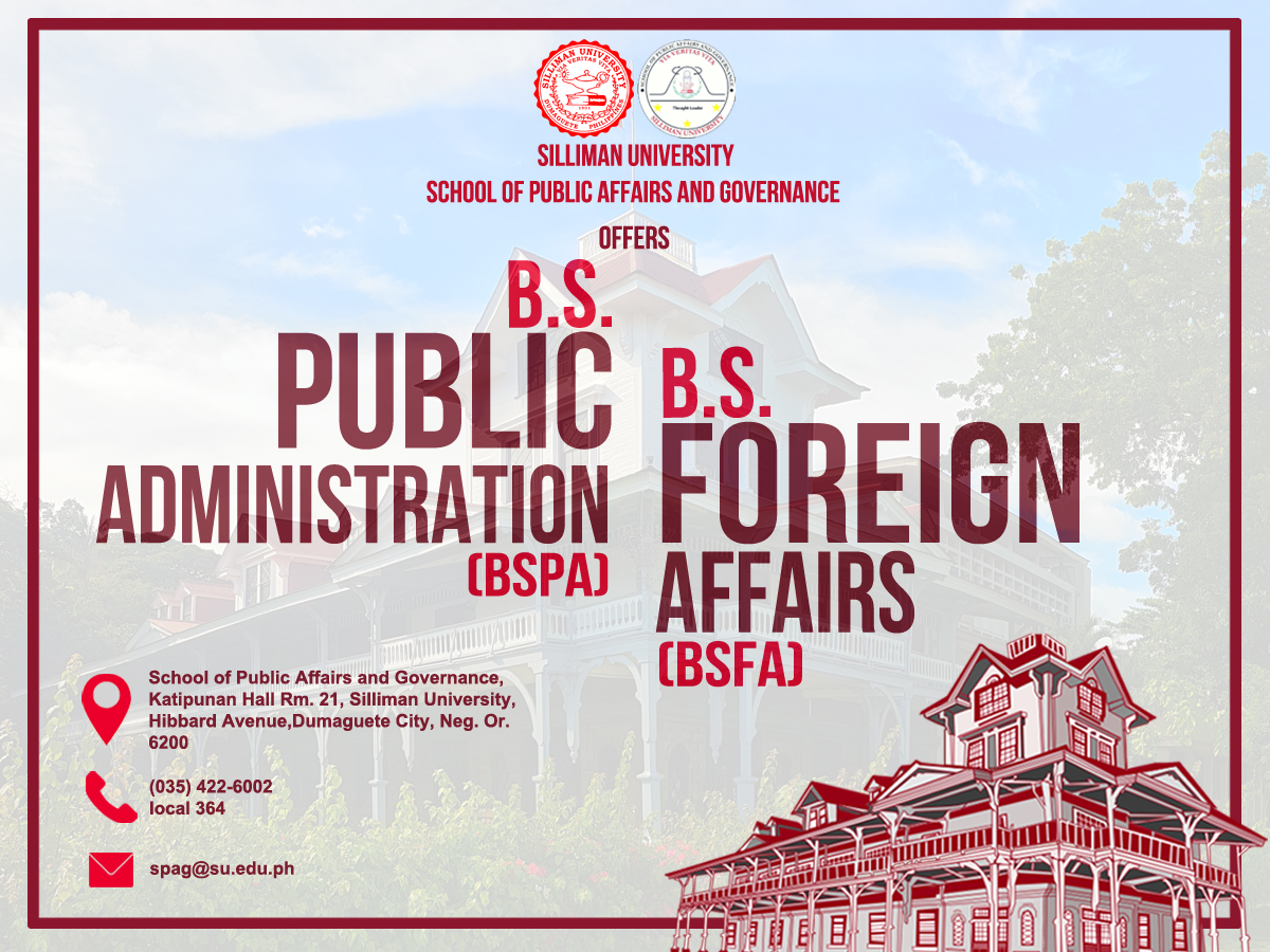 BS Foreign Affairs & BS Public Administration open for enrollment ...