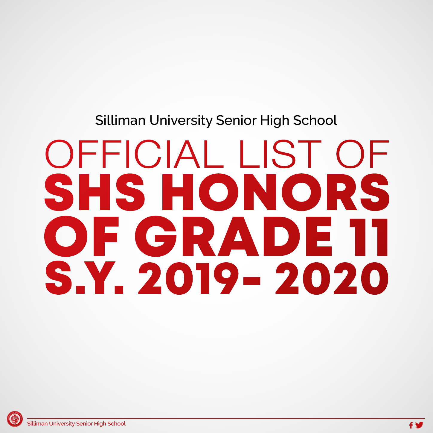 Senior High School Honors for Grade 11 School Year 2019-2020 | Silliman ...
