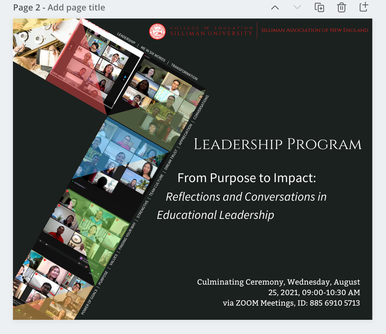 From Purpose to Impact: Reflections and Conversations in Educational ...