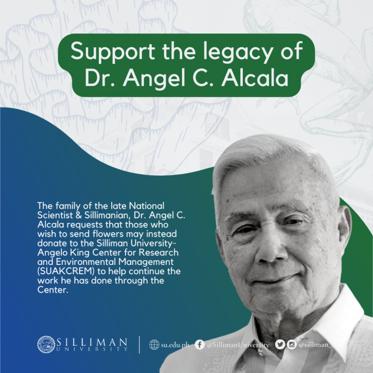 Support the Legacy of Dr. Angel C. Alcala | Silliman University
