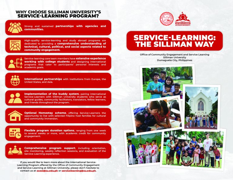 Community Engagement and Service-Learning | Silliman University