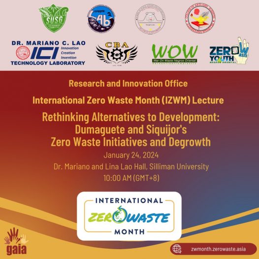 SU celebrates Int’l Zero Waste Month with a lecture | Silliman University